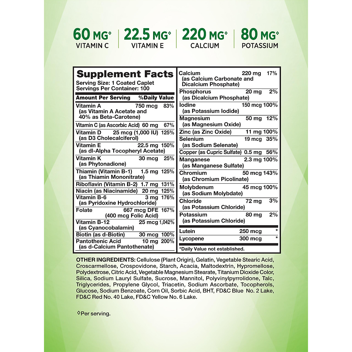Multivitamin for Adults 50+ | Non-GMO & Gluten Free Daily Supplement | Plus Vitamin D, C, and B Vitamins | By Nature's Truth