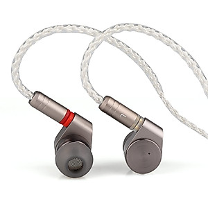 Linsoul TIN Audio T2 HiFi 2DD Double Dynamic Drive in Ear Earphone Bass DJ Metal Headphones, 3.5 mm 2pin