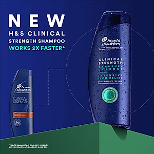 Head & Shoulders Clinical Strength Dandruff Defense Intensive Itch Relief Shampoo, 13.5 Fl Oz, 5.349 Fl Oz