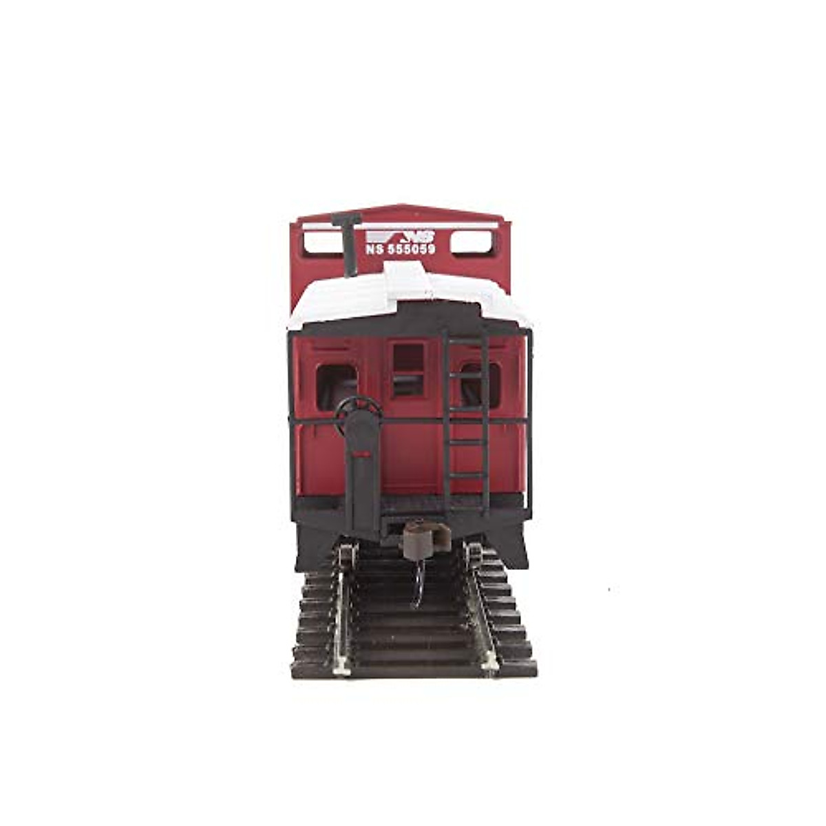 Walthers Trainline HO Scale Model Norfolk Southern Vision Caboose, Red/White