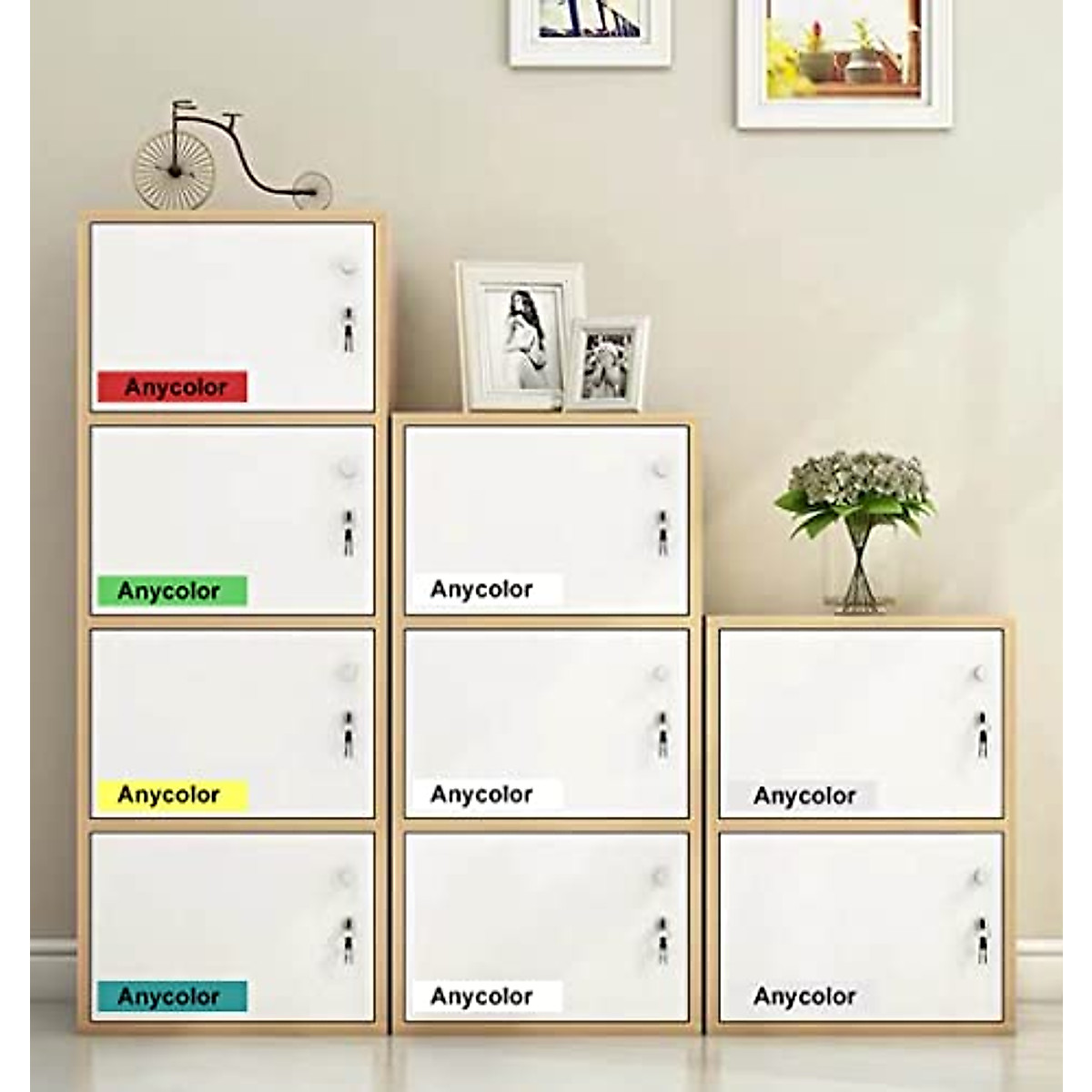 6-Pack Anycolor Compatible with M-K231 Brother P Touch M Tape M-231 MK131 MK431 MK531 MK631 MK731 Label Tape 12mm 0.47 Inch, Work for Brother PT-M95 PT-70BM PT-90 PT-65 PT-45 Label Maker Refills