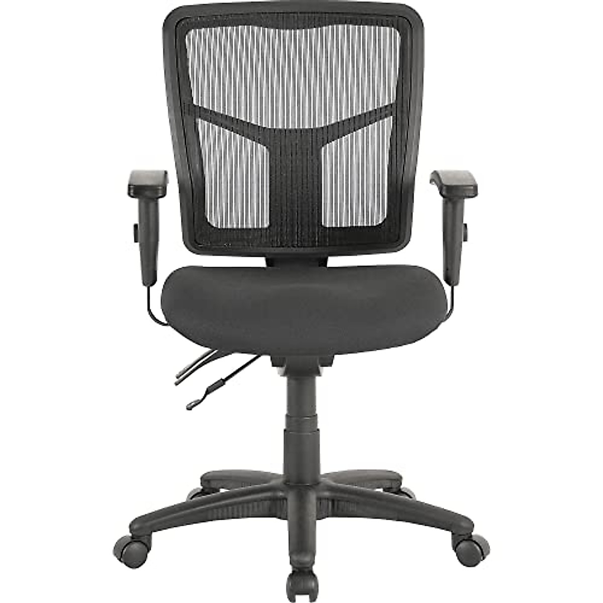 Lorell Ergomesh Chair, Mesh Back/Black Fabric Seat