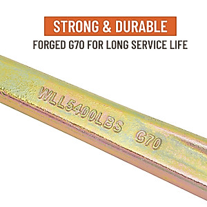 SPARKWHIZ 15 Inch J Tow Hook Heavy Duty Grade G70 5,400 lbs, Axle Strap Wrecker Roll Back Clevis, 2 Pack