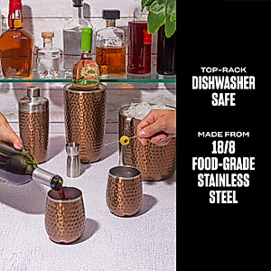 S'well Stainless Steel Wine Tumbler, 9oz, Dipped Metallic, Triple Layered Vacuum Insulated Container Keeps Drinks Colder for Longer, BPA Free Barware