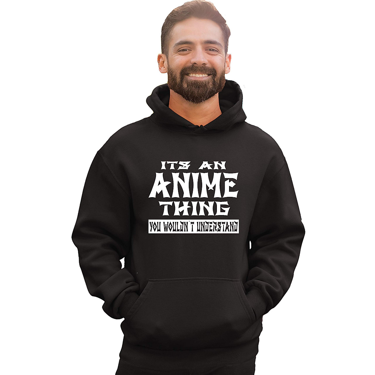 Large Black Mens It's An Anime Thing You Wouldn't Understand Sweatshirt Hoodie