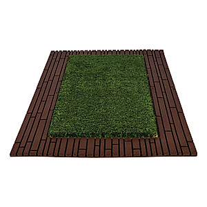 NoTrax, Green Rubber-Backed Natural Coir Doormat, Entry Mat for Indoor or Outdoor Use, 18"x30", C04 (C04S1830GN)