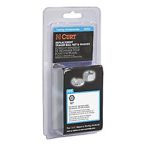 CURT 40103 Replacement Trailer Hitch Ball Nut and Washer for 3/4-Inch Shank