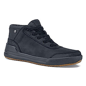 MOZO Men's Natural Slip Resistant, Chef Shoes, Black, 10.5