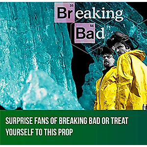 Cool TV Props Breaking Bad Gifts – Blue Rock Candy Prop for Jesse Pinkman, Walter White Costume – TV Show Accessories Pack of 3