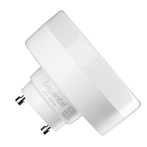 Legental 10w LED Puck GU24 Squat Light Bulb,18w Low Profile Spring CFL Equivalent,25000hrs Lifespan,1000LM,Cool White(5000K),120-277V, Damp Location Suitable,UL Listed, 2 Pack