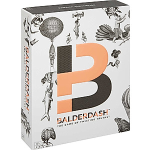 Mattel Games ​Balderdash Board Game for Adults & Teens with Guessing & Bluffing, The Game of Twisting Truths for 2-6 Players
