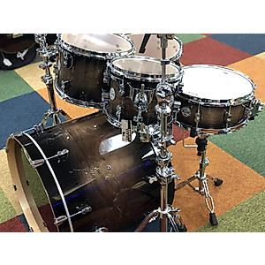 Pacific by DW 5-Piece Concept Maple Exotic Shell Pack (Charcoal Burst over Walnut)