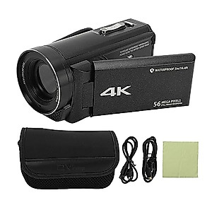 DAUZ 4K Digital Video Camera, F2.6 Large Aperture 4K Digital Camera for Campus Records