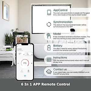 WillowyBe Portable Steam Sauna with Bluetooth Control, Steamer, Body Tent, Foldable Chair | Personal Home Spa