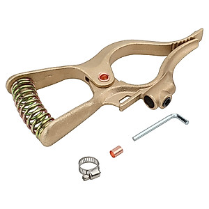 Luckyweld T-style Welding Ground Clamp 300Amp Brass Welder Ground Clamp for Tig Mig MMA Welder