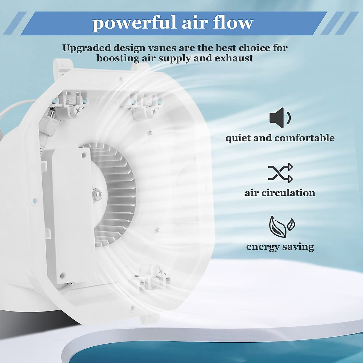 Bathroom Exhaust Fan with LED Light, Bathroom Fan with Light, Shower Ceiling Ventilation, Ultra Quiet Bathroom Fan 1.0 Sones 110 Cfm, White Ventilation Fan For Bathroom/Shower/Restroom/Office