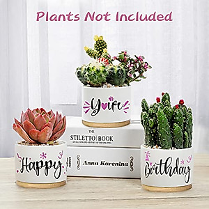GOARTGIF BFF Birthday Gifts for Women Unique,Birthday Presents for Mom from Daughter,Cute Happy Your Birthday Pots Gifts,Any Age Year Old Birthday Keepsake Gifts Beautifully Gift Boxed