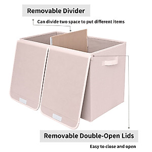 GRANNY SAYS Bundle of 3-Pack Foldable Fabric Storage Bins & 1-Pack Extra Large Toys Storage Bins