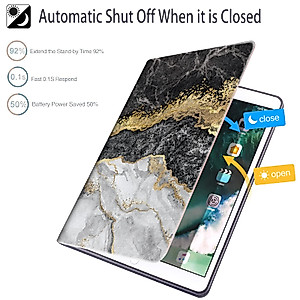 Covers for Kindle Fire HD 10 Tablet 11th Gen 2021 White Marble Fire Tablet 10 Plus Case 10.1 Inch Multi- Viewing Angles All-New Amazon Fire 10 Cases