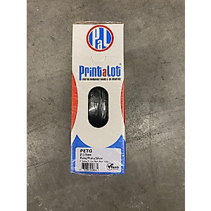 PRINTALOT PETG 3D Printer Filament, Dimensional Accuracy +/- 0.03 mm, 1 kg Spool, 1.75 mm, Silver Silk