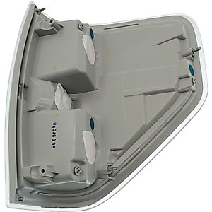 Garage-Pro Tail Light Lamp Compatible with 2009-2014 Ford F-150 Styleside Red Lens Driver Side With Chrome Bezel Trim Design