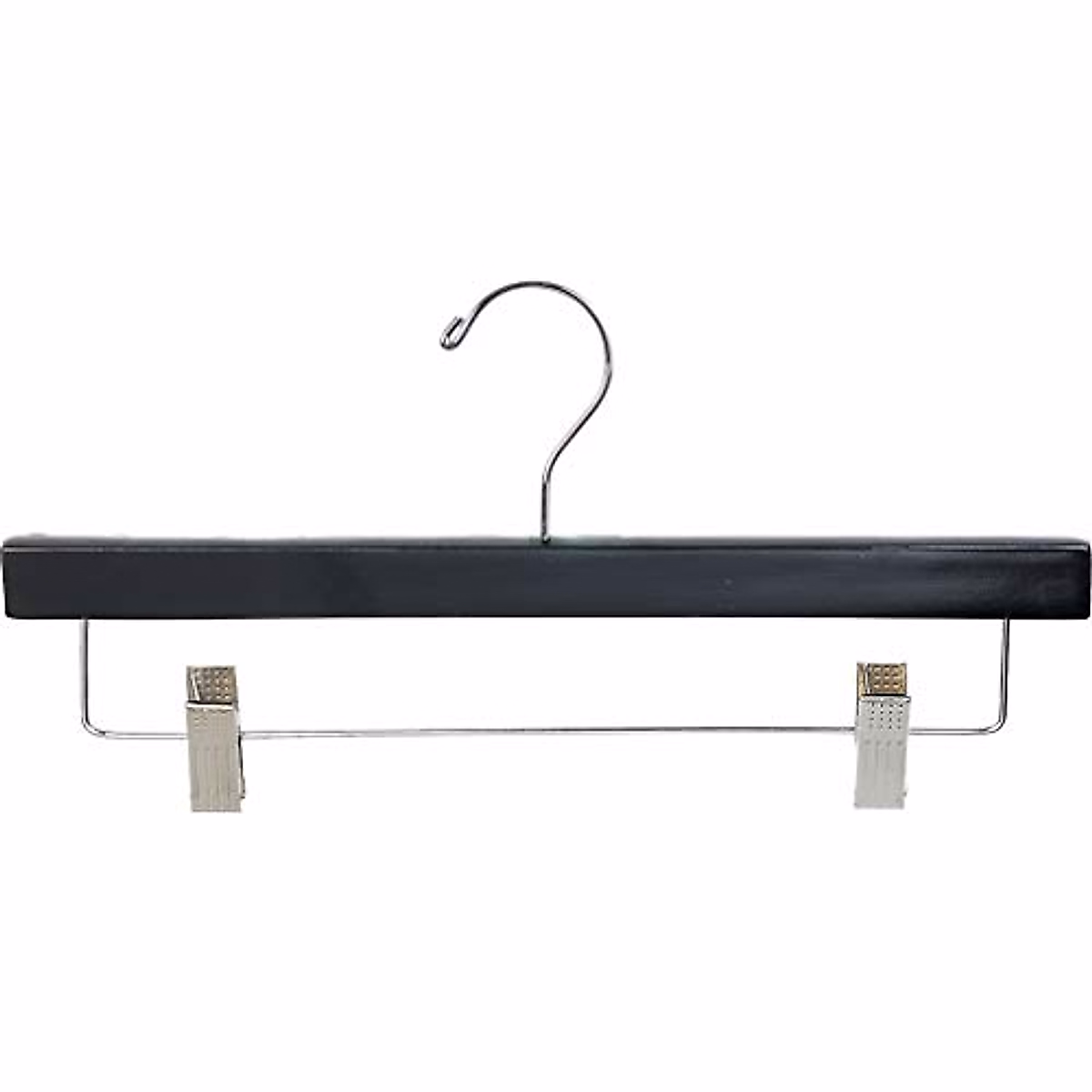 The Great American Hanger Company Wooden Bottom/Skirt Hangers, Black Finish, Box of 50 (500333-050)