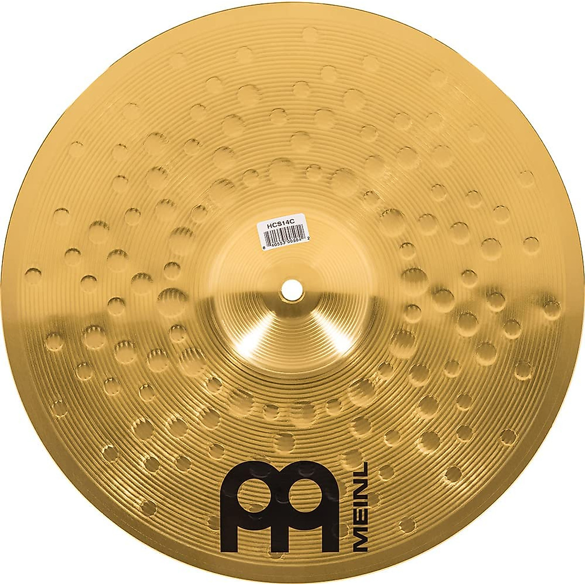 Meinl Percussion HCS 14" Crash Cymbal for Drum Set — Made in Germany — Traditional Medium Brass, 2-Year Warranty, (HCS14C)