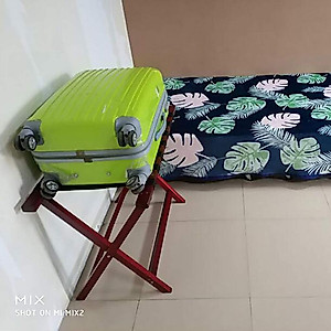 ELEdvb Luggage Rack Luggage Rack Hotel Room Foldable Solid Wood Suitcase Holder Luggage Rack Shelving Suitcase Backpack Hotel Style