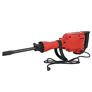 F2C 2200W Heavy Duty Electric Demolition Jack Hammer Concrete Breaker Power Tool Kit 2 Chisel 2 Punch Bit Set W/Case, Gloves