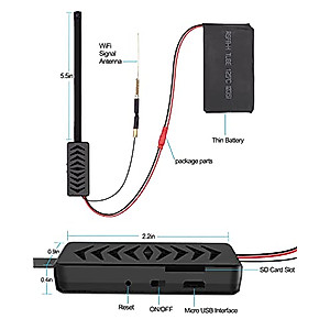 Jigayao Mini WiFi Pinhole Spy Camera, Full HD 1080P Hidden Camera Wireless Portable DIY Pinhole Nanny Spy Cam with Motion Detection/Remote View, No Audio