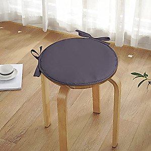 Chair Pads for Dining Chairs Set of 4, Round Chair Cushions for Dining Chairs 4 Pack, Chair Pads with Ties, Indoor Outdoor Seat Cushions for Office Kitchen Chairs Patio Garden Furniture