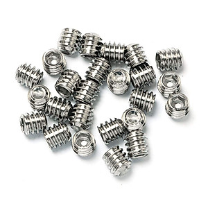 Pro Bamboo Kitchen 25pcs 1/4-20 x 1/4" Hexagon Hex Socket Set Screws 304 Stainless Steel Full Thread Cup Point Grub Screws