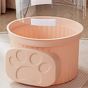 Mrisata Stuffed Animal Storage Tube,Stuff Animal Organizer,Stuffed Animal Zoo Storage, Transparent Stuff Animal Organizer Bucket with for Toy Organizer,Large Toy Storage Box (L)