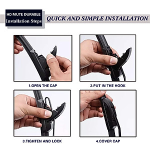 ZIXMMO OEM Quality 26in + 16in Premium All-Season Windshield Wiper Blades for Original Equipment Replacement(Set of 2)