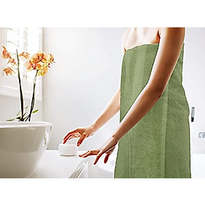 Utopia Towels Bundle Pack of 600 GSM Bath Sheet Set (2-Pack) and Banded Bath Mats (2-Pack) – 100% Ring-Spun Cotton – Highly Absorbent – Soft & Luxurious – Sage Green
