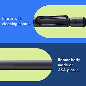 LAMY safari umbra - Mechanical Pencil with ergonomic grip & body made of robust ASA plastic - ideal for drawing & writing - including LAMY M 41 fine line refill 0.5 mm & eraser tip