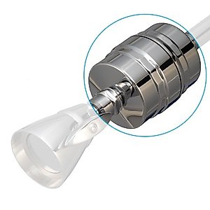 Sprite Showers HOB-CM High Output Brass Metal Shower Filter Housing, Chrome