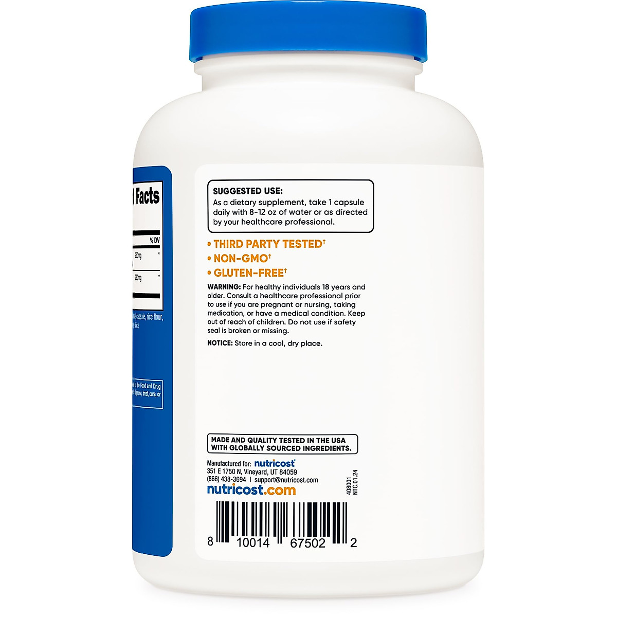 Nutricost Echinacea & Goldenseal Root, 500mg, 240 Capsules - Vegetarian Caps, Non GMO, Gluten Free