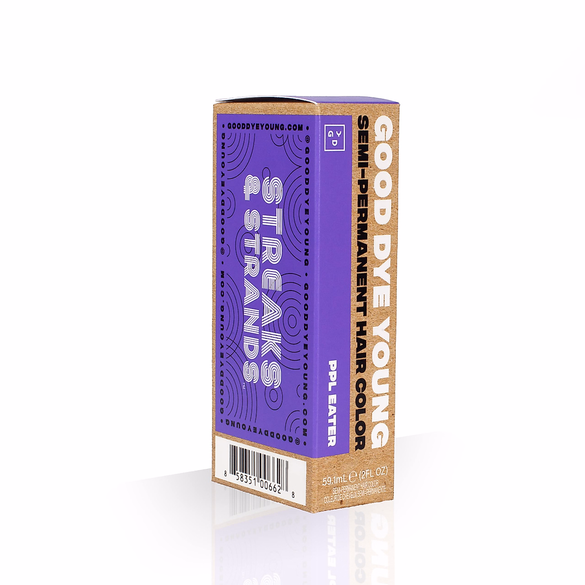 Good Dye Young Streaks and Strands Semi Permanent Purple Hair Color (PPL Eater) - UV Protective Temporary Conditioning Dye for 15-24+ Washes - Vegan & Cruelty-Free