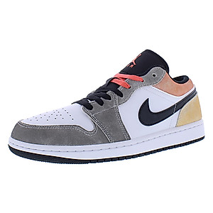Jordan Nike Air 1 Low SE Flight Club Men's Shoes Black/Magic Ember/White/Sundial DX4334 008 - Size 12