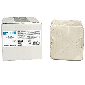 AMACO AMA46318R Air Dry Clay, 25 lbs. , White (Color may vary)