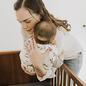 Little Unicorn 6-12 Month Premium Muslin Sleep Sack 1.1 TOG | Soft & Breathable Muslin Cotton for safer sleep | 2 way zipper (Forest Friends)