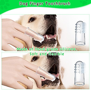 10 Pack Toothbrush for Dogs Dog Tooth Brushing Kit, Three Sided Dog Tooth Brush Double Headed Dog Toothbrush Puppy Tooth Brushing Kit Silicone Dog Finger Toothbrush Cat Toothbrush for Pet Dental Care