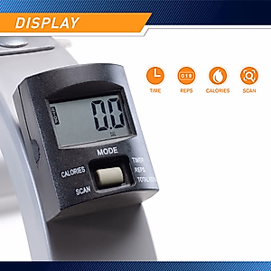 Marcy Portable Mini Pedal Exercise Cycle Compact Bike with Adjustable Manual Resistance, 8 Pounds NS-912