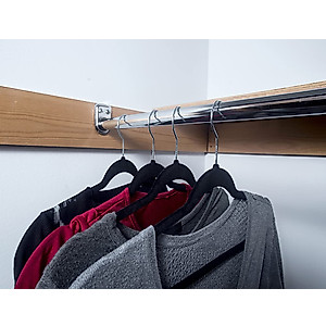Design House 206052 Adjustable 48 72-inch Closet Rod, Polished Chrome, inch inch