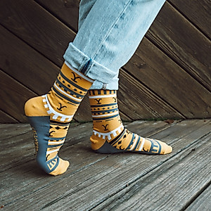 PARAMOUNT NETWORK Yellowstone Dutton Ranch Yellow Striped Socks