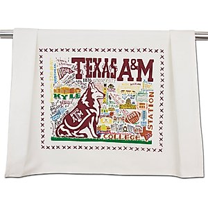Catstudio Dish Towel, Texas A&M University Aggies Hand Towel - Collegiate Kitchen and Tea Towel for Texas A&M Fans - Perfect Graduation Gift, Gift for Students, Parents and Alums