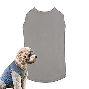 Apparelyn Dog Shirt Blank Pet Clothes - for Small and Medium Dogs - Puppy or Cat T-Shirt - Soft and Breathable Cotton Sleeveless Vest