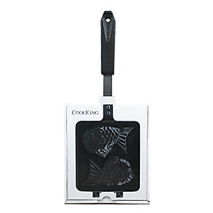 COOKKING - Taiyaki Japanese Fish-shaped Pancake Double Pan, Made in Korea