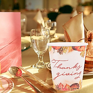 Kichvoe 20pcs Office Water Cup Fall Party Paper Cups Office Paper Cup Thicken Paper Water Cups Thanksgiving Paper Cups Paper Ice Cream Cups Paper Water Holder Paper Cup for Drinking